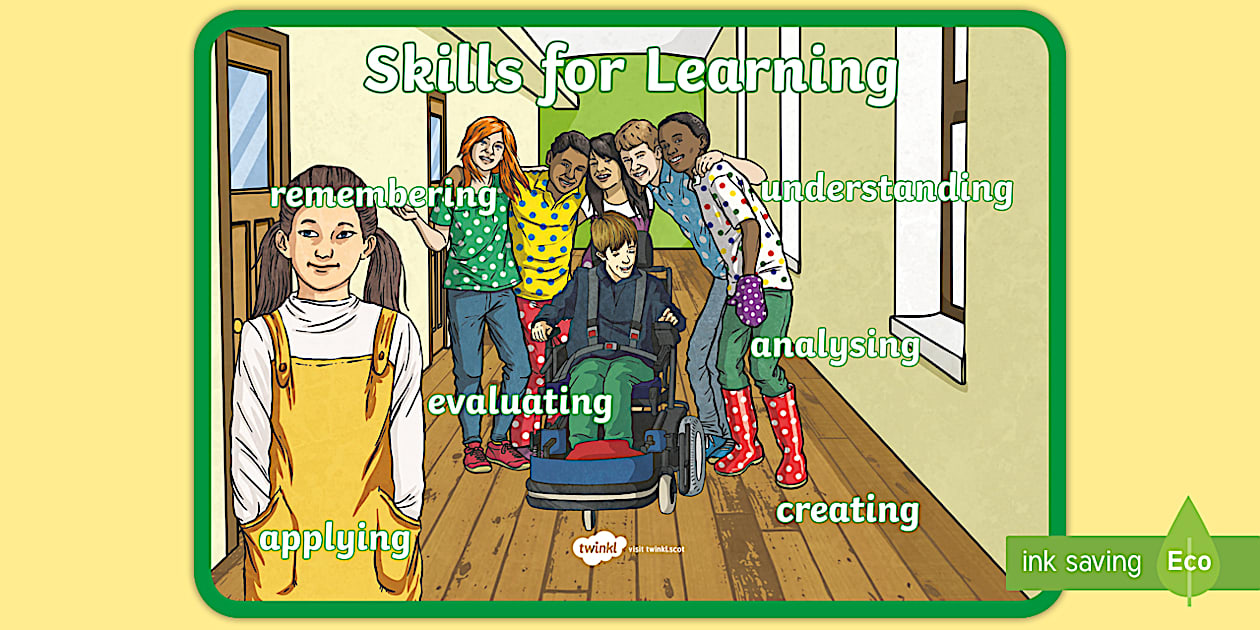 Skills for Learning with Specific Skills A4 Display Poster