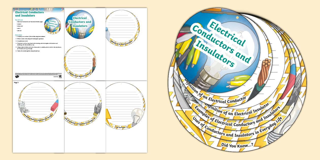 Electrical Conductors and Insulators Circles Booklet