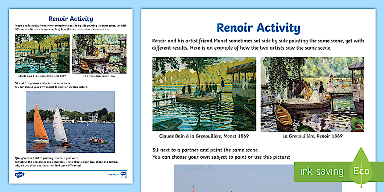 KS2 Renoir Activity (Teacher-Made) - Twinkl