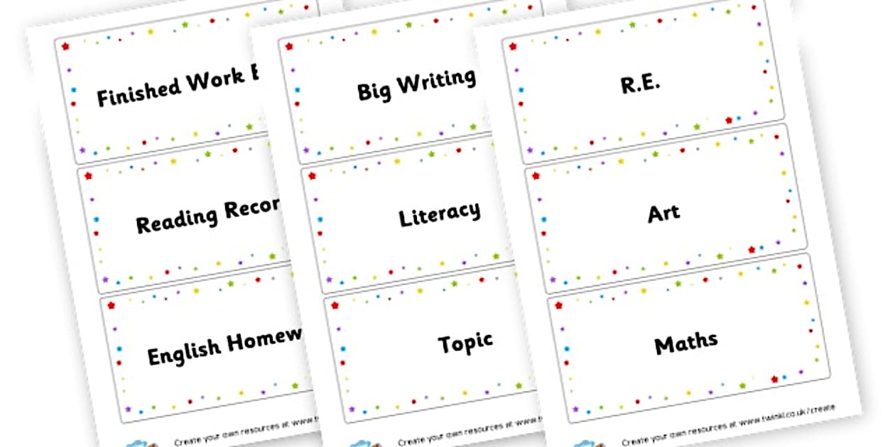 Year 2 Book Drawer Labels - Classroom Management - Twinkl