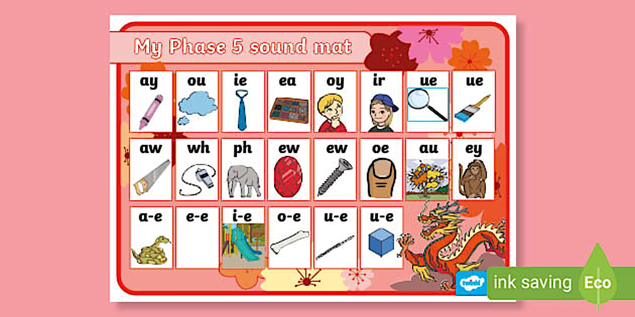 Chinese New Year Phase 5 Sound Mat (teacher made) - Twinkl