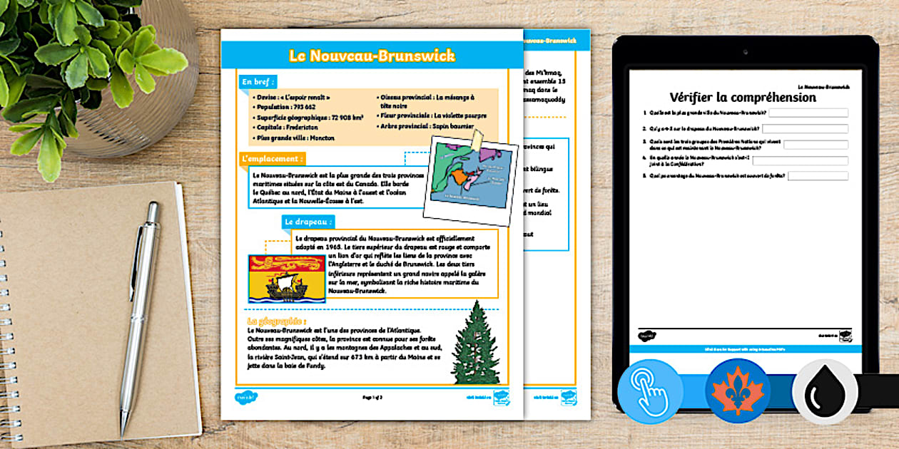 New Brunswick Interactive Reading Comprehension French