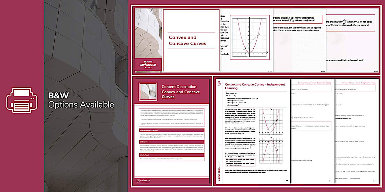 👉 Concave and Convex Curves | A Level Maths | Beyond