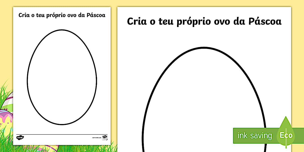 Cria um ovo da Páscoa, ficha de atividades - Desenhe uma folha de ...