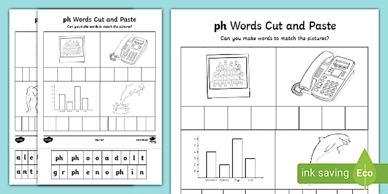 'ph' Phonics Worksheet | Phonics | Twinkl (teacher made)