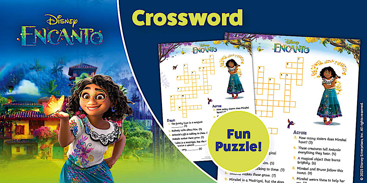 Encanto: Crossword Puzzle | Twinkl USA (Teacher-Made)