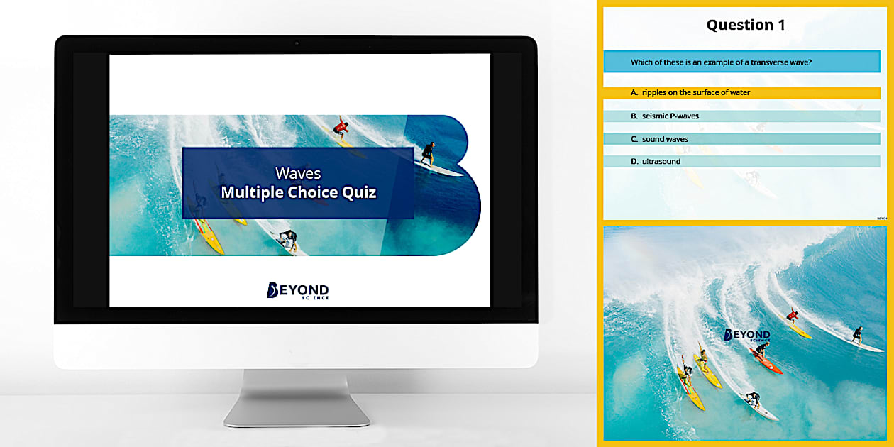 GCSE Waves Multiple Choice Quiz | Physics | Beyond - Twinkl
