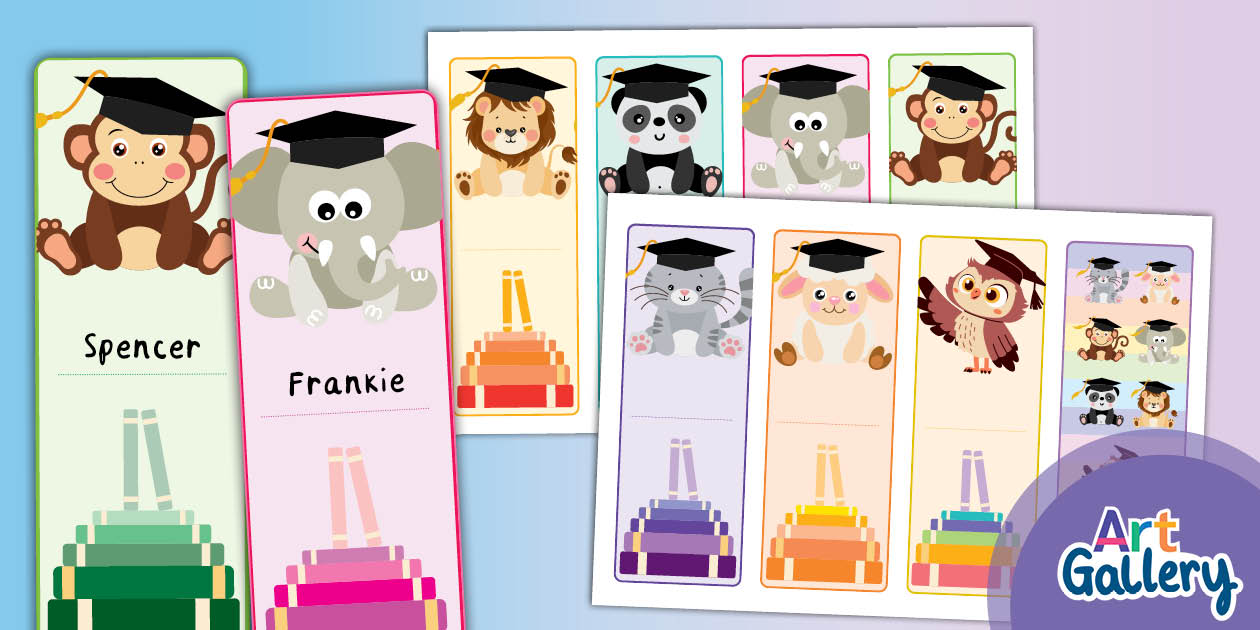 Graduation Animal Bookmarks (teacher made) - Twinkl