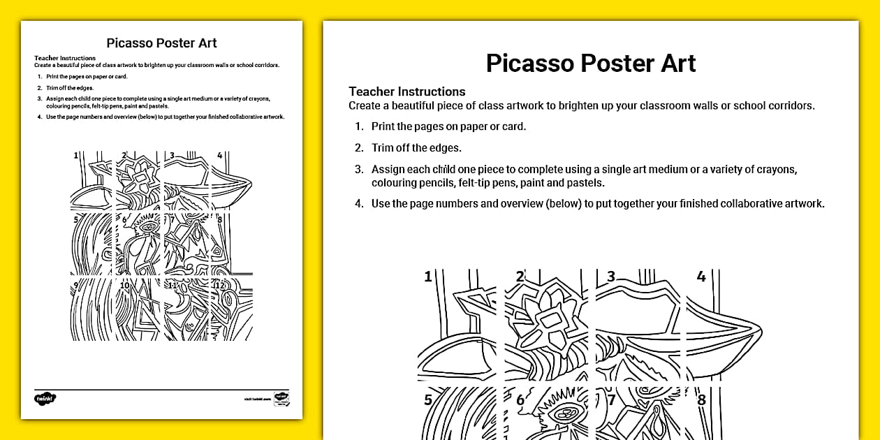 Pablo Picasso Poster Art Resource - KS1 (Teacher-Made)