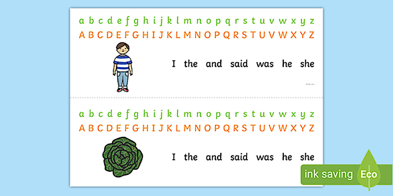 Editable Oliver's Vegetables Combined Number and Alphabet Strips