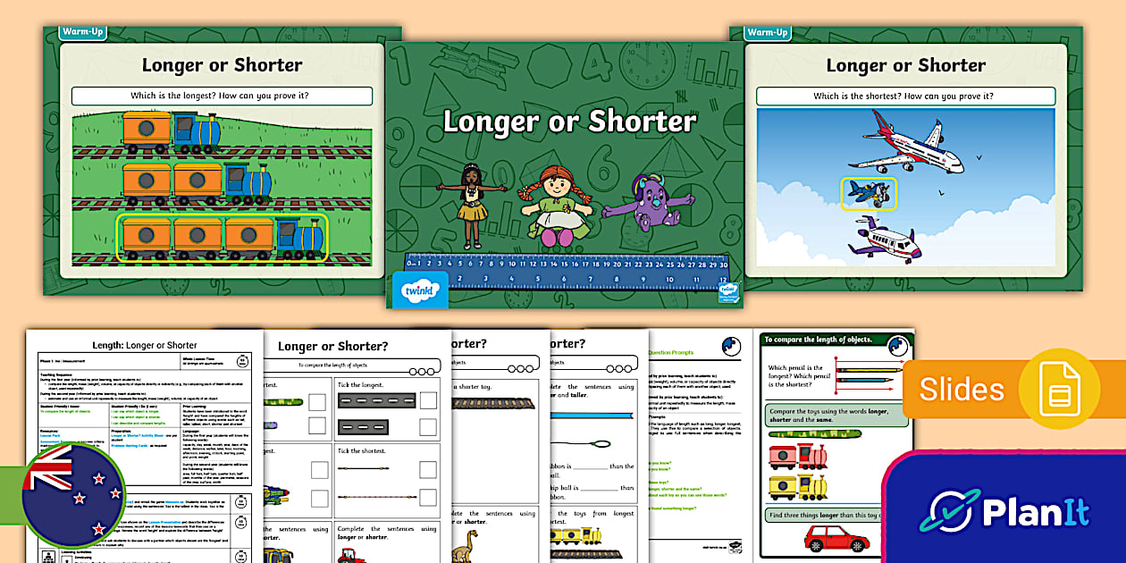 Phase 1 Measuring: Compare the Length of Two Objects (Longer or Shorter)