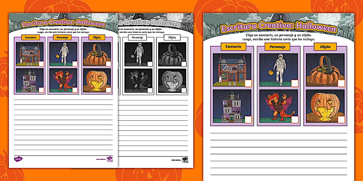 * NEW * Ficha de actividad: Escritura creativa - Halloween
