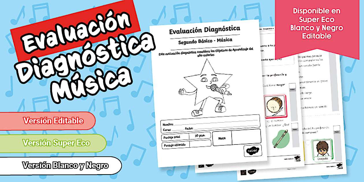 Evaluación | Diagnóstico | 2° Básico | Música | Primer Ciclo