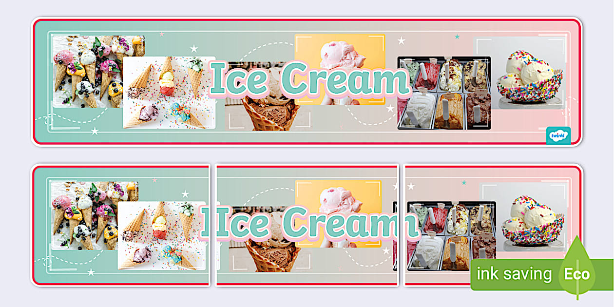 Ice Cream Photo Banner