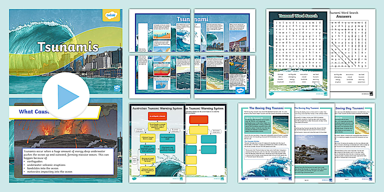 Tsunami Activity Pack (teacher made) - Twinkl