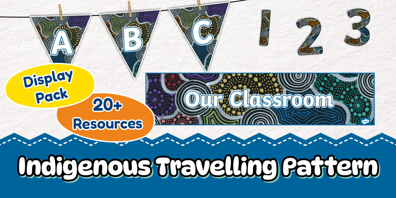 Indigenous Travelling Pattern Classroom Display Pack