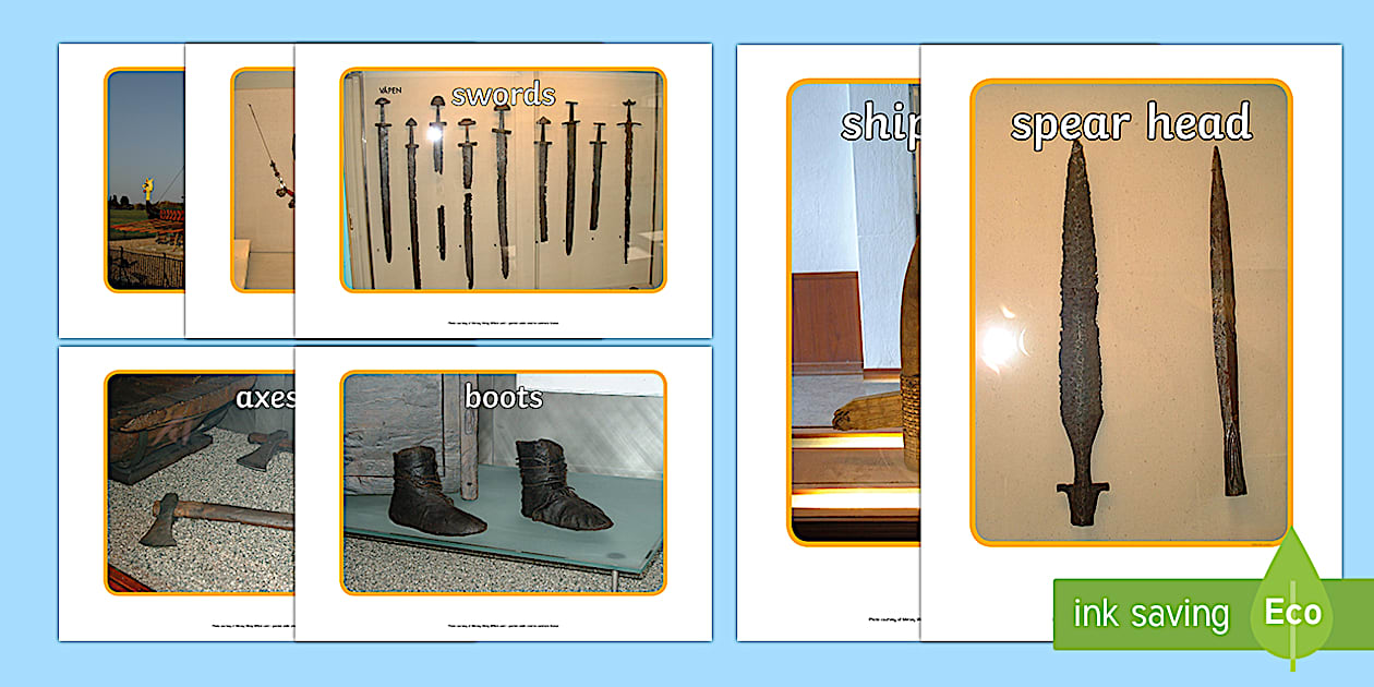 Viking Artifacts Display Photos (Teacher-Made) - Twinkl