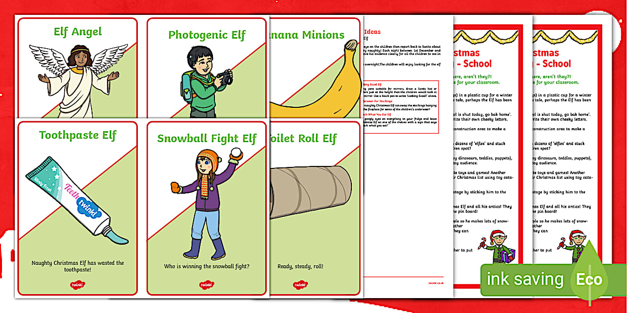 Christmas Elf Mischief Making Activity Pack (Teacher-Made)