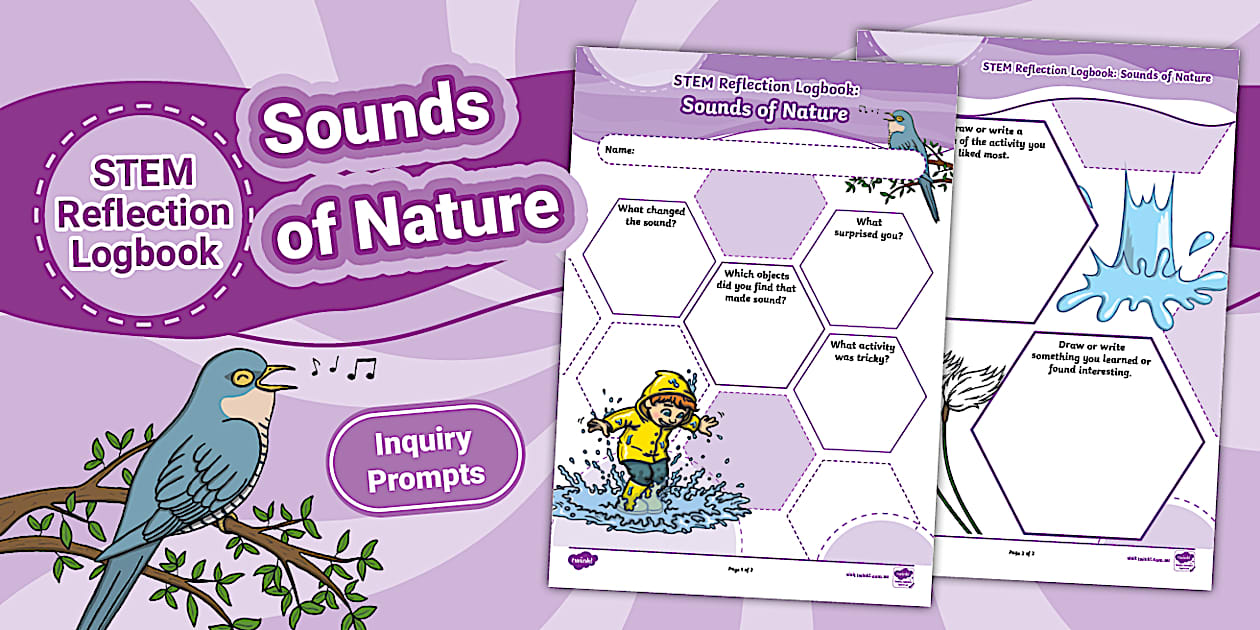 STEM Reflection Logbook: Sounds of Nature (teacher made)