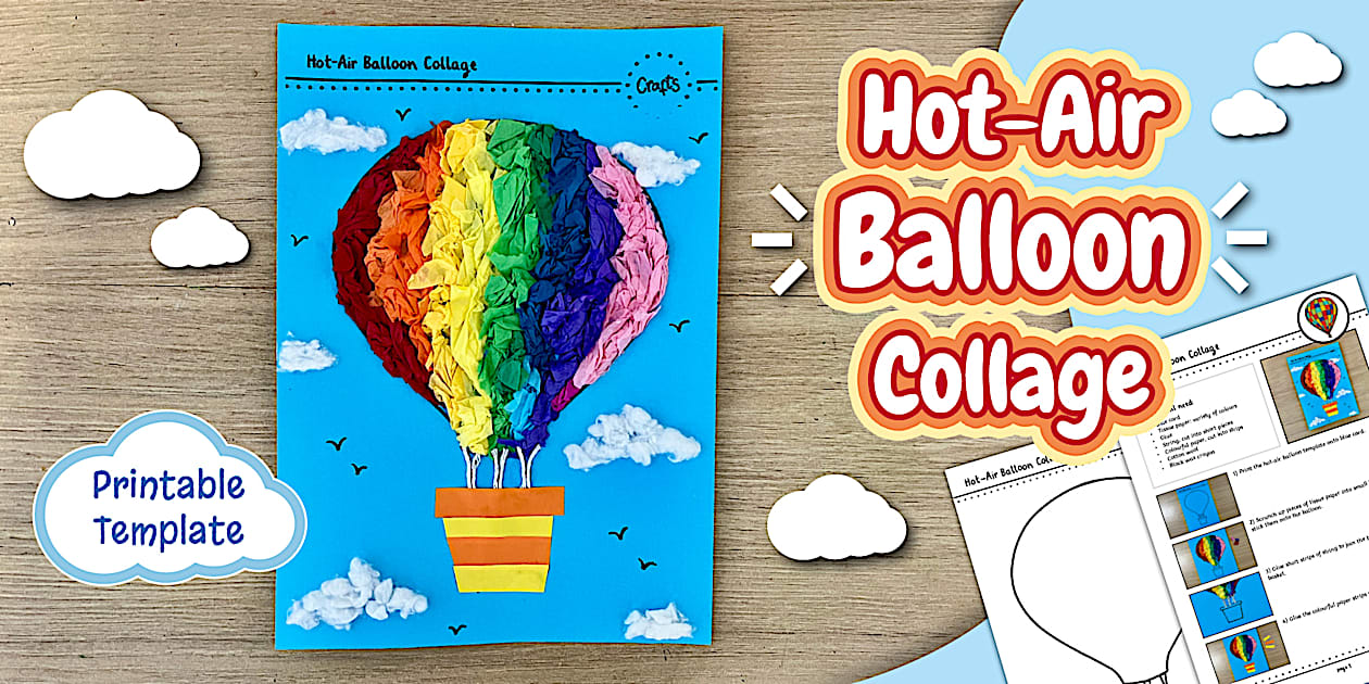 Hot-Air Balloon Collage