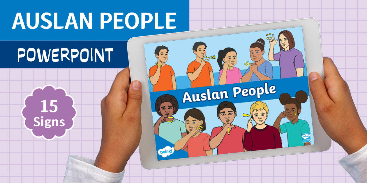 Auslan People PowerPoint (Teacher-Made) - Twinkl