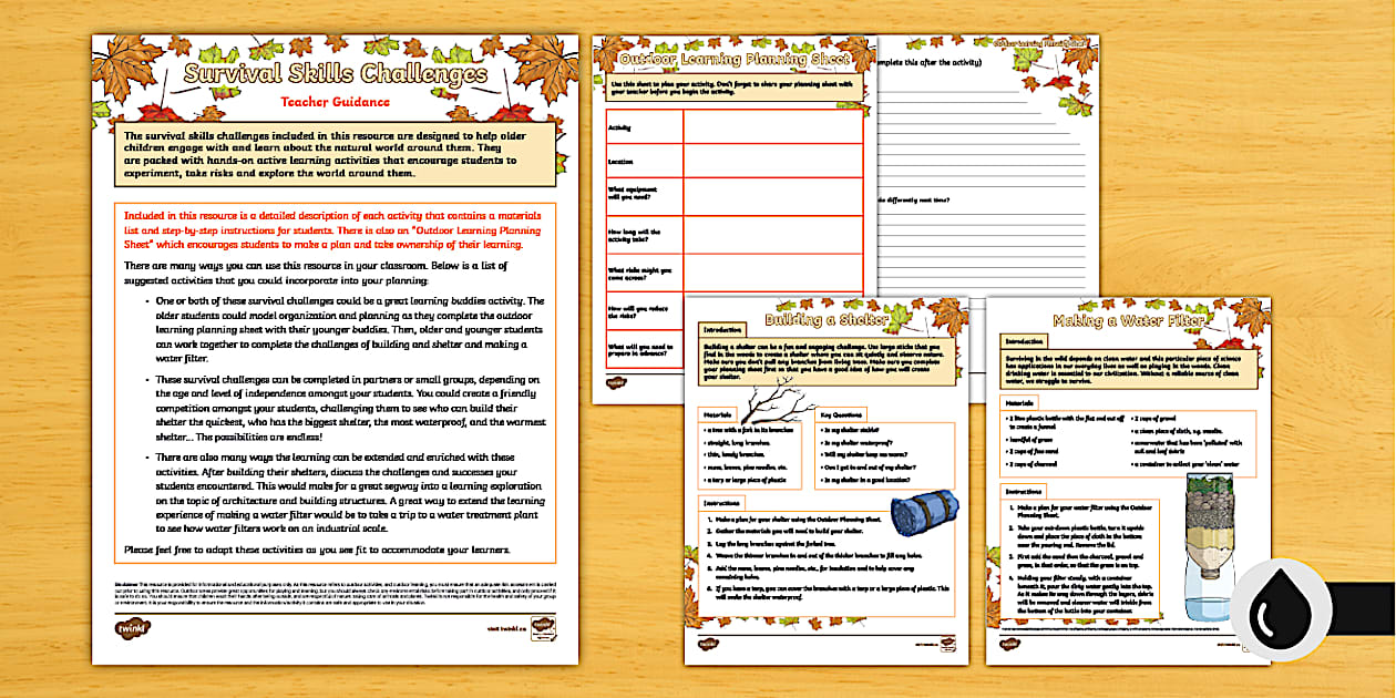 Outdoor Survival Skills Lesson Plans (teacher made) - Twinkl