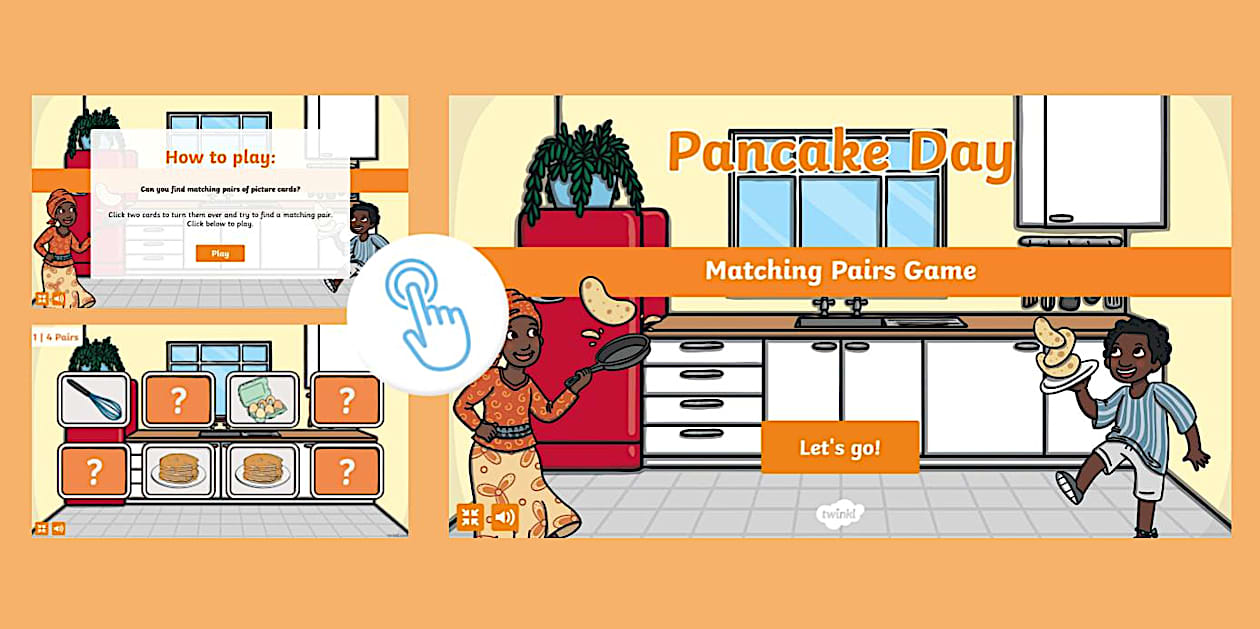 EYFS Pancake Day Matching Pairs Game | Twinkl (teacher made)