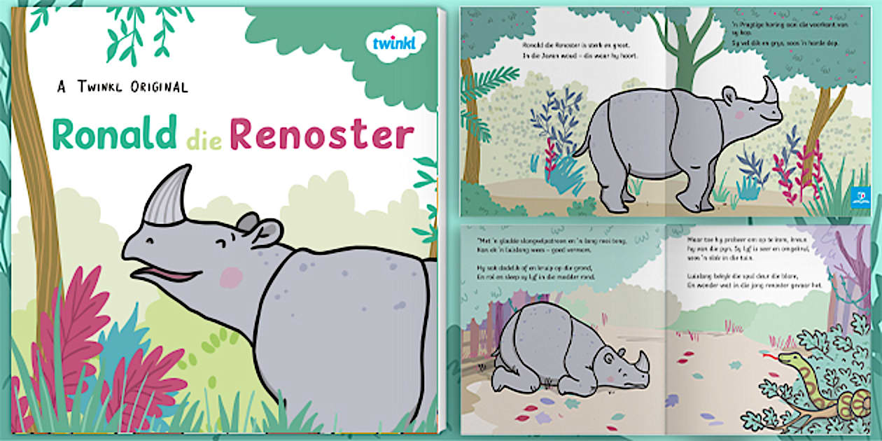 Ronald die Renoster eBoek (teacher made) - Twinkl