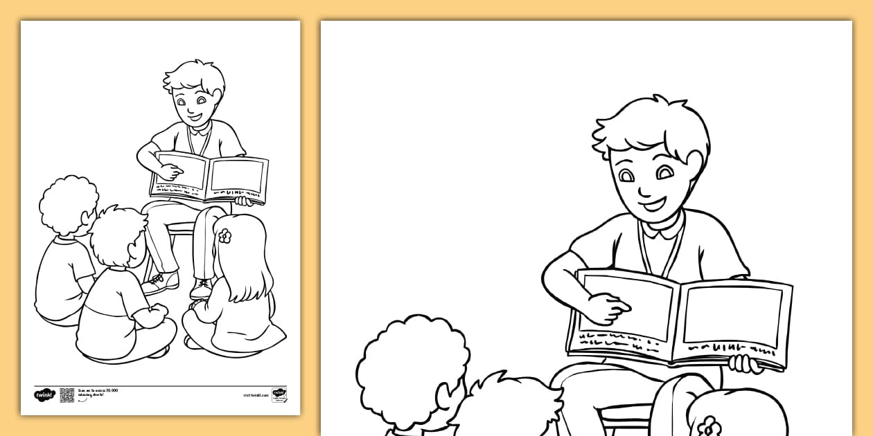 Story Colouring Page - Twinkl - KS1