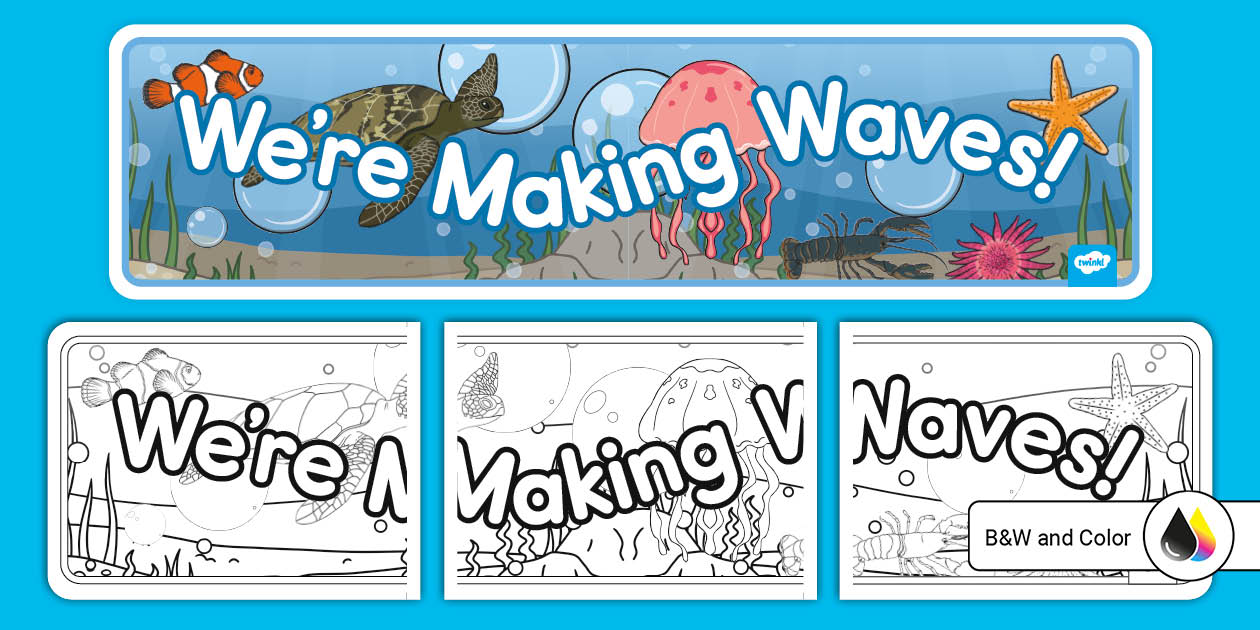 Under the Sea Bulletin Board Banner (teacher made) - Twinkl