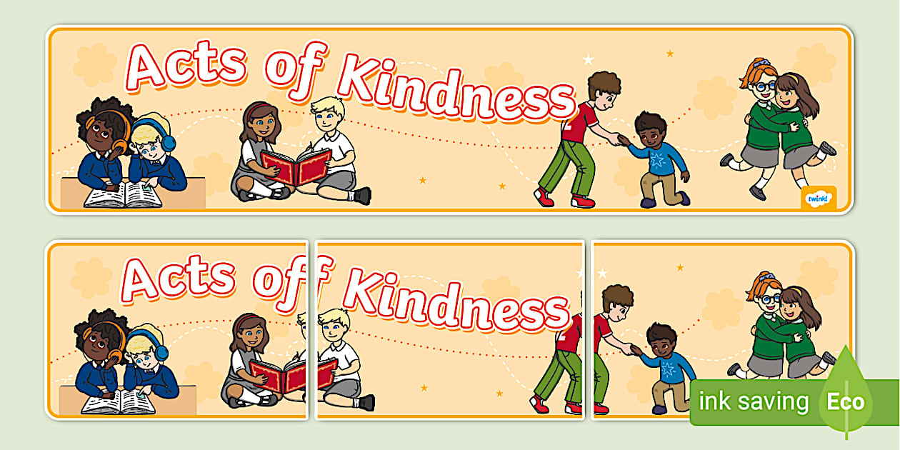 Acts of Kindness Display Banner (teacher made) - Twinkl
