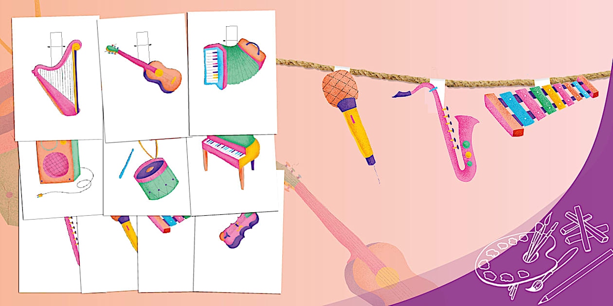 Music Icons Bunting | Twinkl Art Gallery