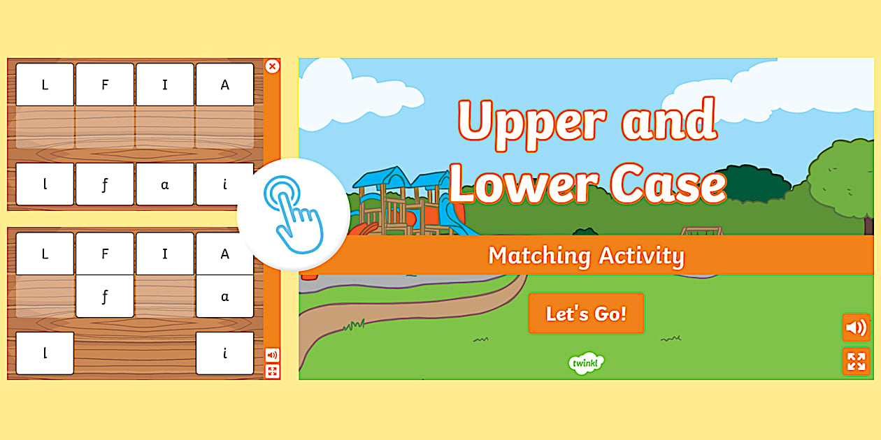 Upper and Lower Case Matching Activity | ABC Games - Twinkl