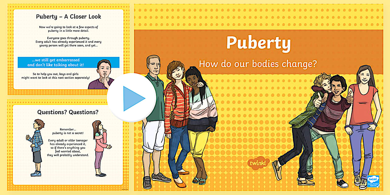 Puberty How Our Bodies Change Diagrams PowerPoint - Twinkl