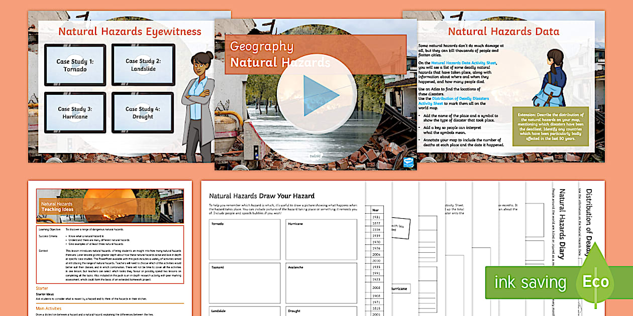 Natural Hazards Lesson Pack (teacher made) - Twinkl