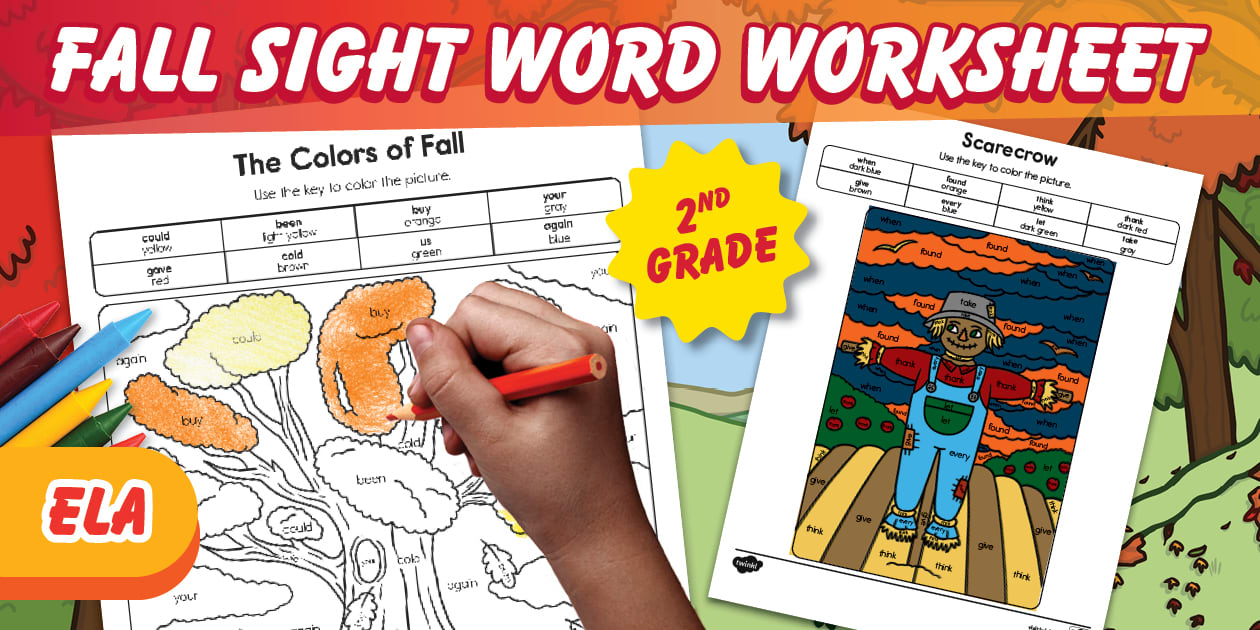 Color by Sight Word 2nd Grade | 2nd Grade Resource | Twinkl