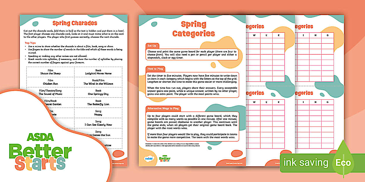 ASDA Better Starts: Family and Friends Spring Games