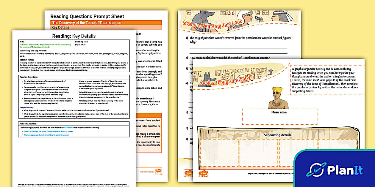 Year 5 The Discovery of the Tomb of Tutankhamun: Reading L3