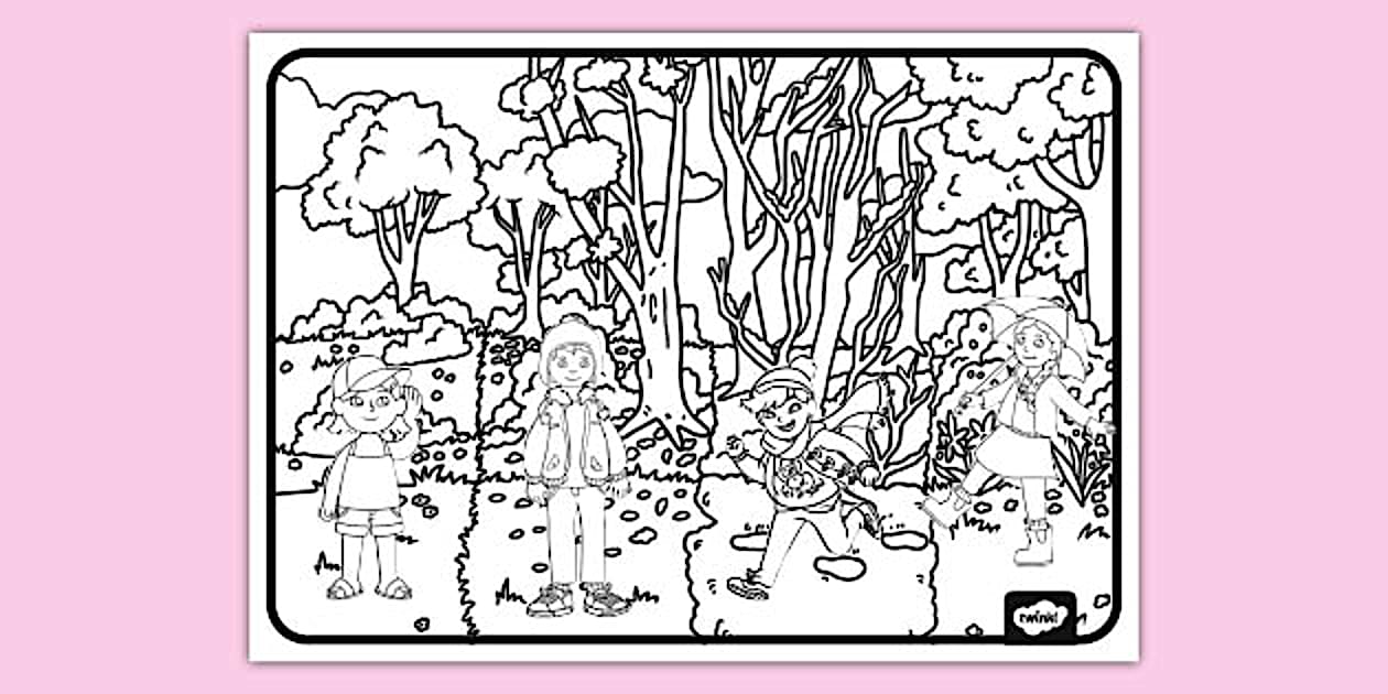 STEM IU Yr 1 Seasons Change Title Colouring Page - Twinkl