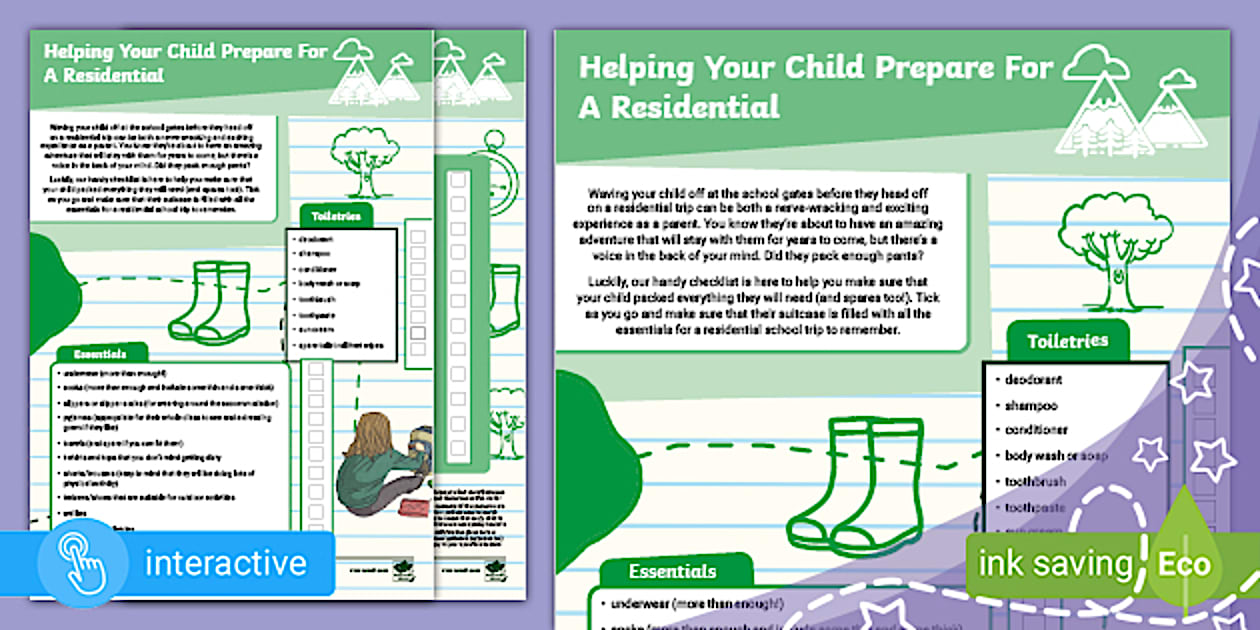 Parents Residential Packing Checklist