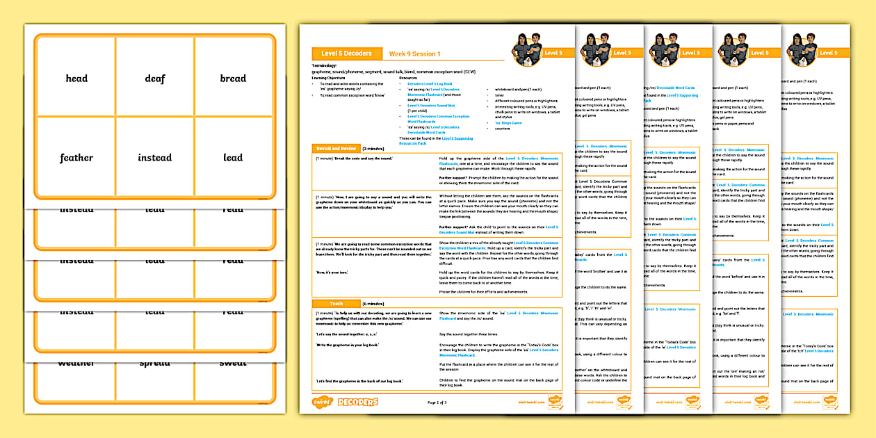 KS2 Level 5 Decoders Week 9 (creat de profesori) - Twinkl
