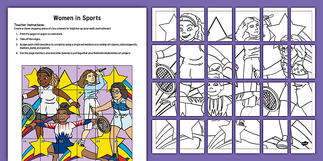 Women in Sports Collaborative Art Pack