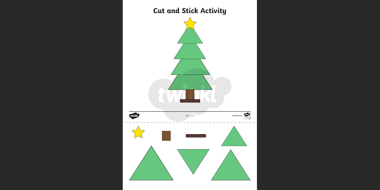 shape christmas activities