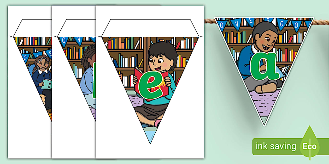 Reading Aloud Display Bunting (teacher made) - Twinkl