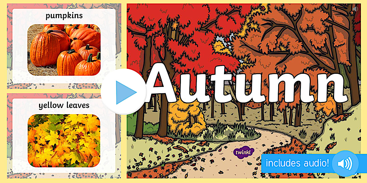 Autumn Audio Flashcards (teacher made) - Twinkl