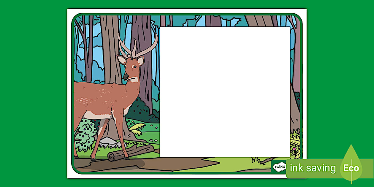 Deer Photo Frame (teacher made) - Twinkl