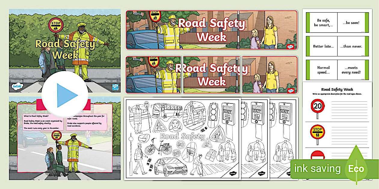 CfE Second Level Road Safety Week Activity Pack - Twinkl