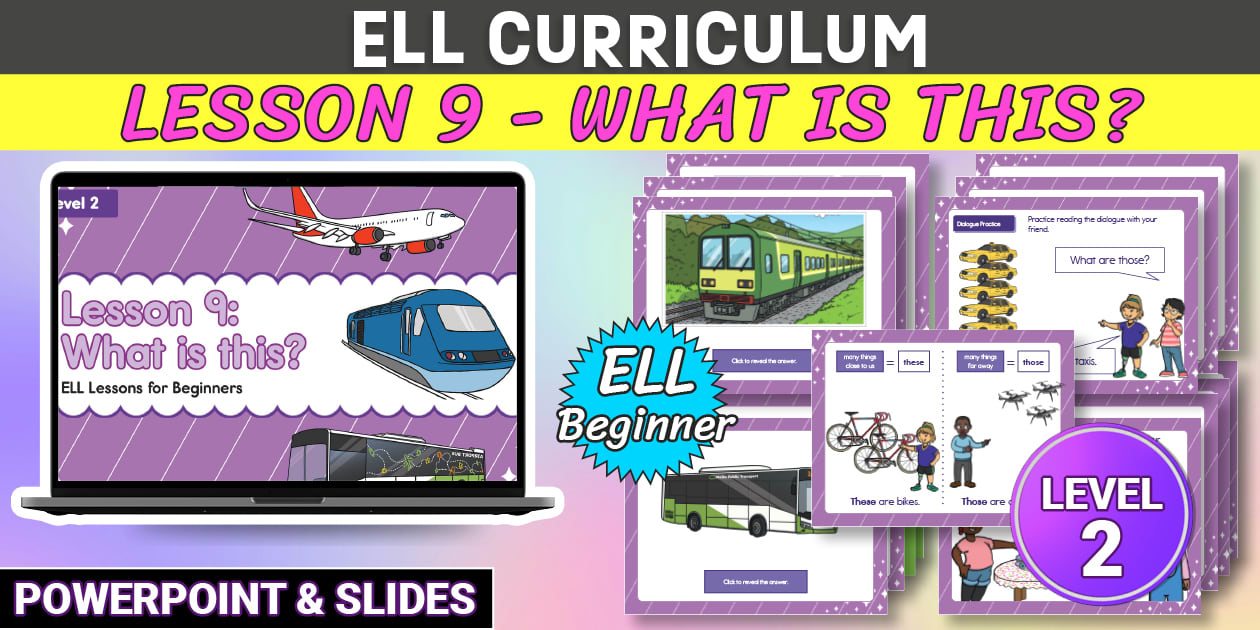ELL Curriculum: Level 2, Lesson 9 PowerPoint & Google Slides