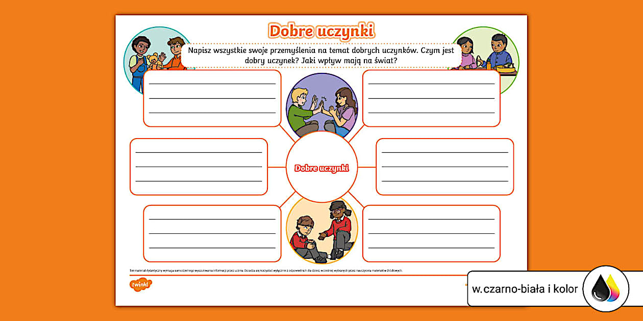 Dobre uczynki | Mapa myśli - Twinkl Mapa myśli - Twinkl