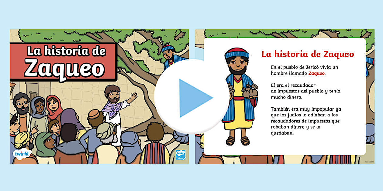 La historia de Zaqueo, el recaudador de impuestos - Twinkl